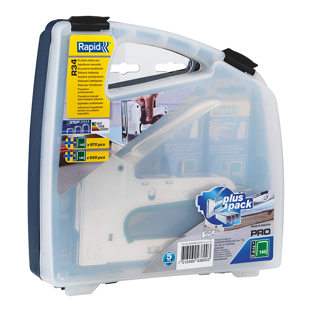 Rapid Tacker 34 + Staples + Case Promo