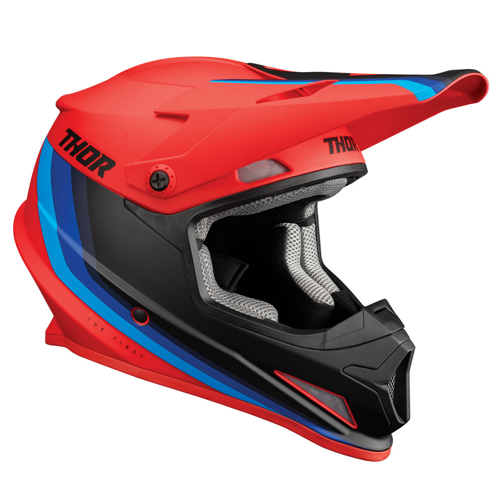 Helmet S23 Thor Mx Sector Runner Mips Red Blue Small