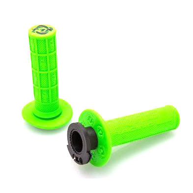 Defy Mx Lock On Grips 1/2 Waffle Soft Compound Includes 4 Stroke Throt