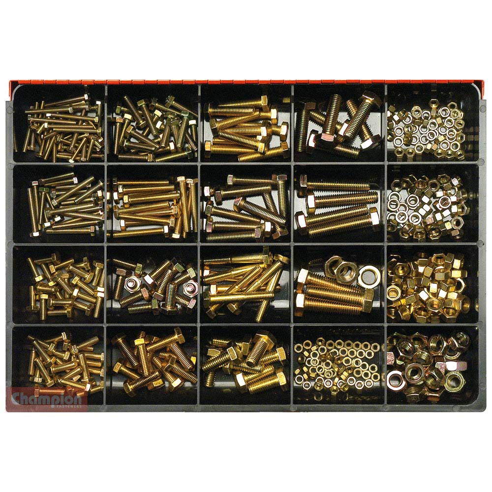 Champion Master Kit 431Pc Metric Bolt Set Screw & Nut Asst