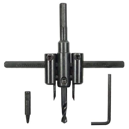 Rex-Plus Adjustable Circle Hole Cutter 30-120Mm 4Pc