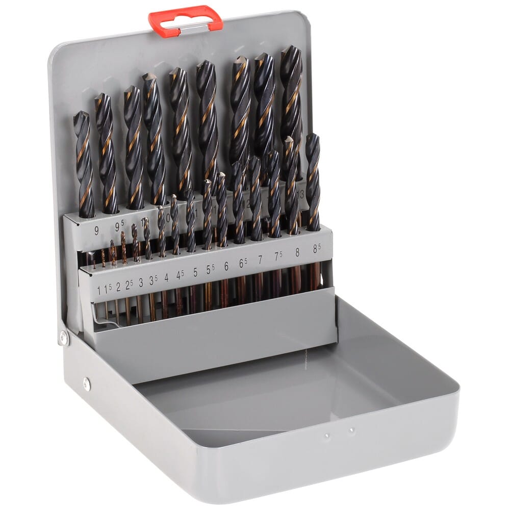 Alpen Set Sprint Master Km25 25-Pcs., 1.0-13.0X0.5Mm In Metal Case