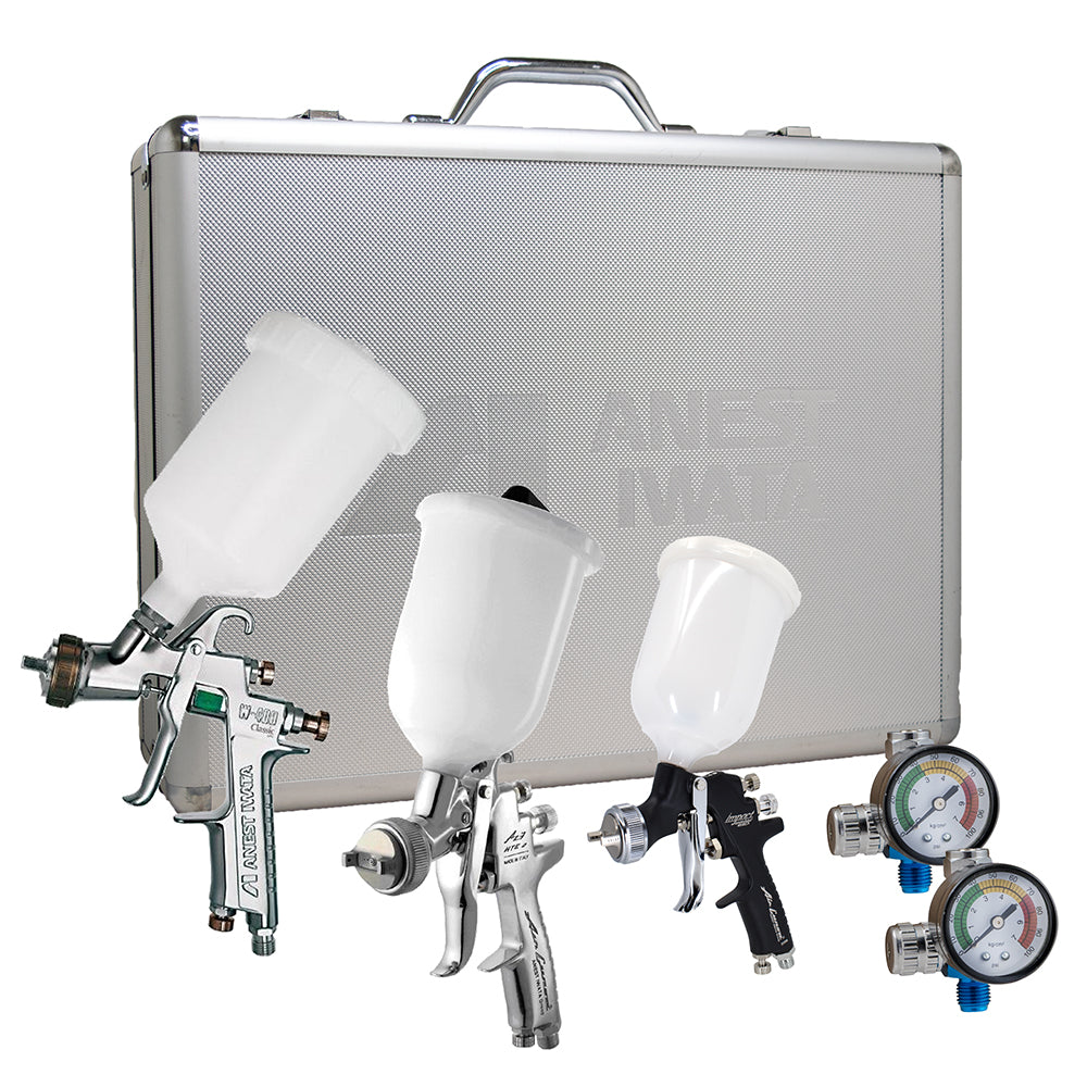 Iwata Gravity Spraygun Kit + Case W400 / Az3 / Az4 / 2X Dr5