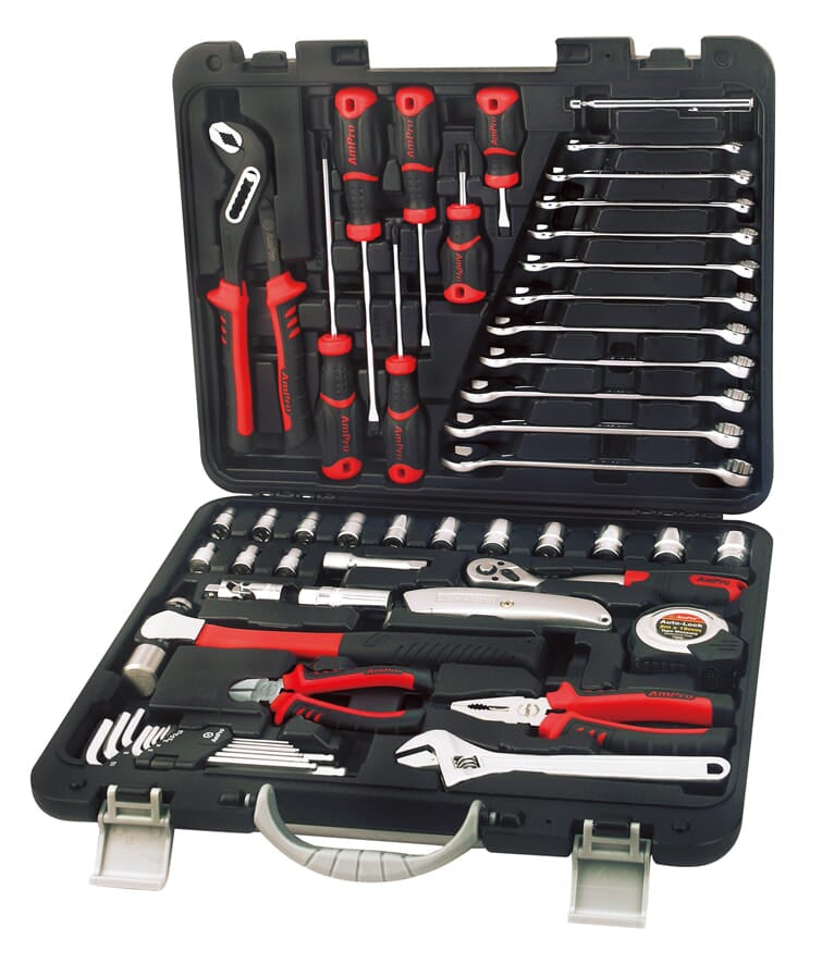 Ampro Socket & Tool Set 3/8"Dr 52Pc (In Blowcase)